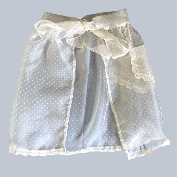 Kitchen | Antique Sheer White Swiss Dot Apron | Poshmark